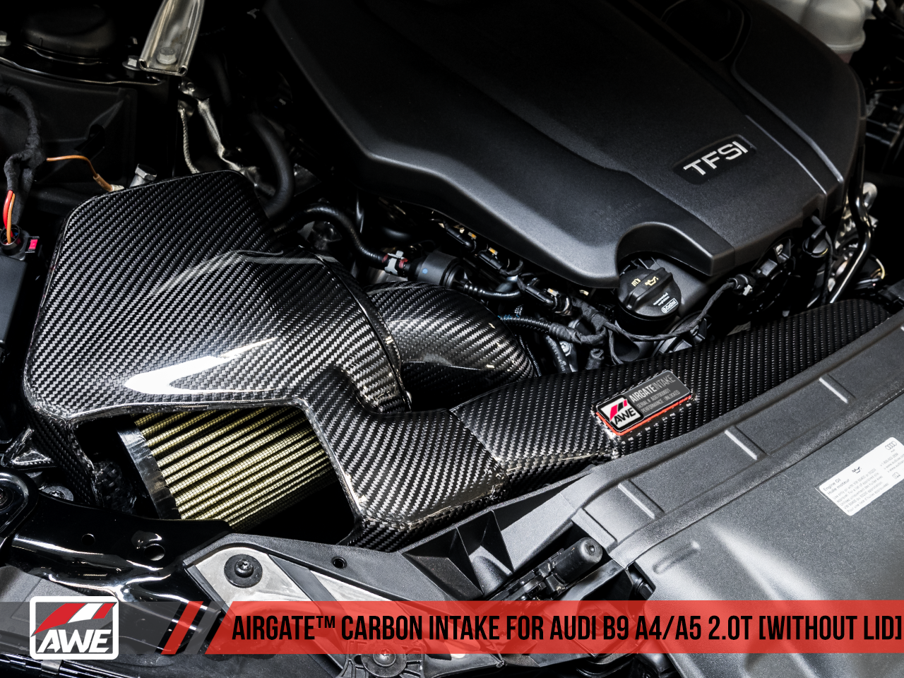 AWE RELEASES NEW AIRGATE™ CARBON INTAKE FOR THE AUDI B9 A4/A5 2.0T - AWE